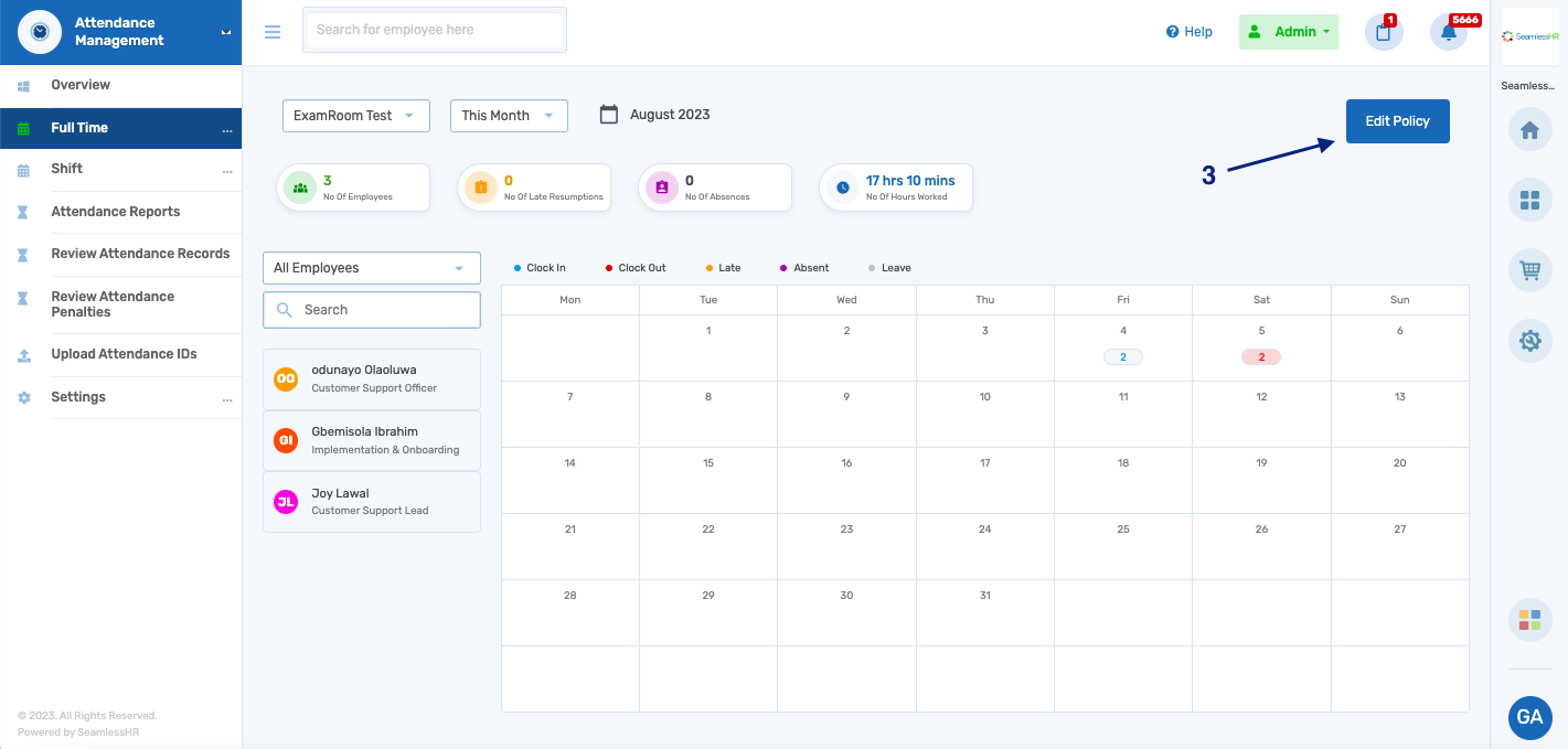 How to Edit Schedule on Attendance Management Module